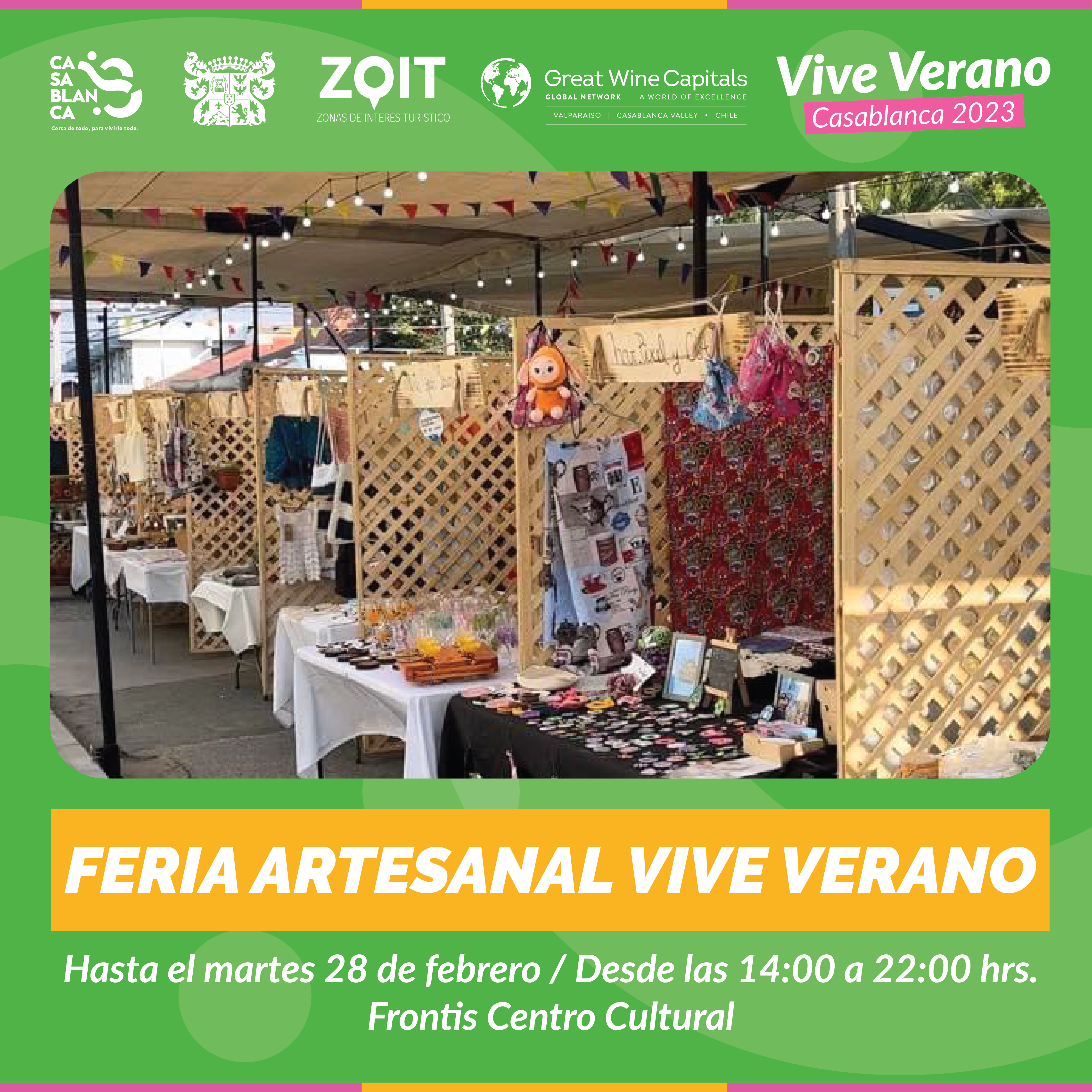 Municipalidad de Casablanca - FERIA ARTESANAL VIVE VERANO CENTRO CULTURAL